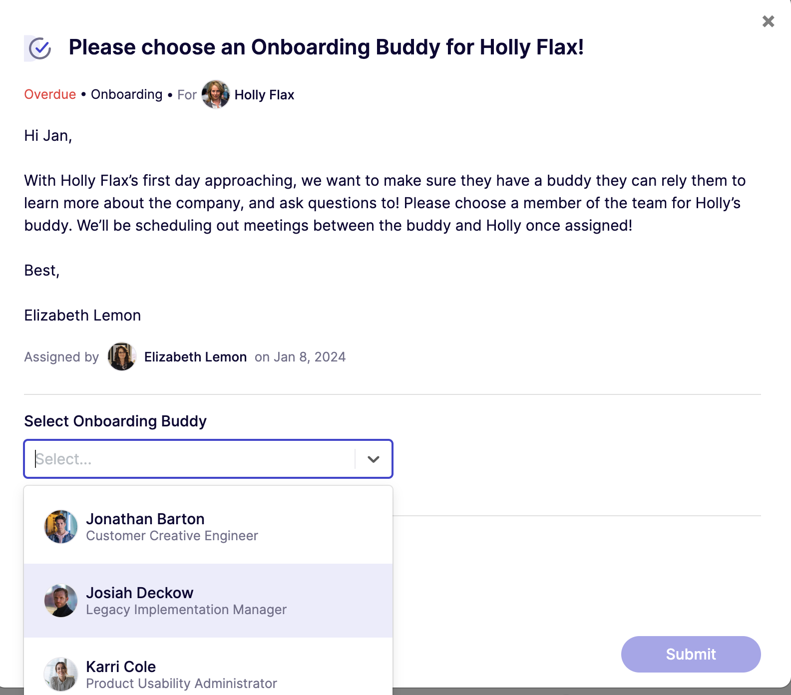 Assign a Buddy – Cleary